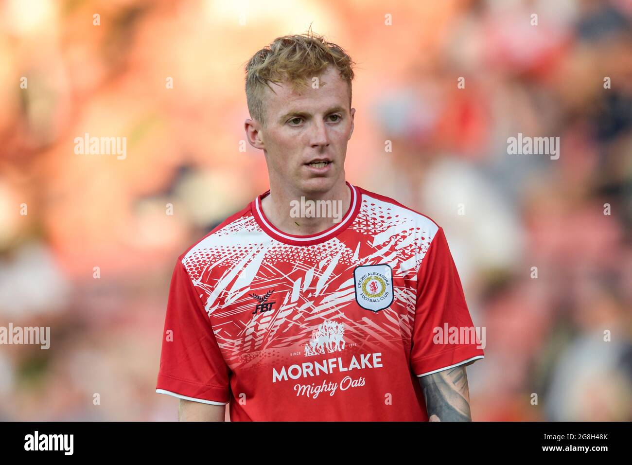 Charlie Kirk #10 of Crewe Alexandra in action during the game Stock ...