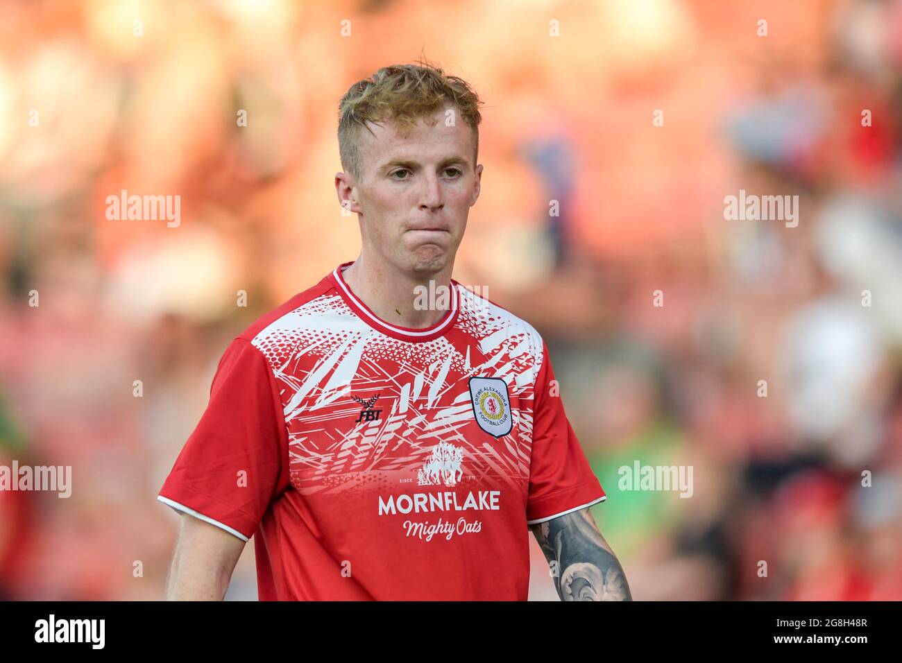 Charlie Kirk #10 of Crewe Alexandra in action during the game Stock ...