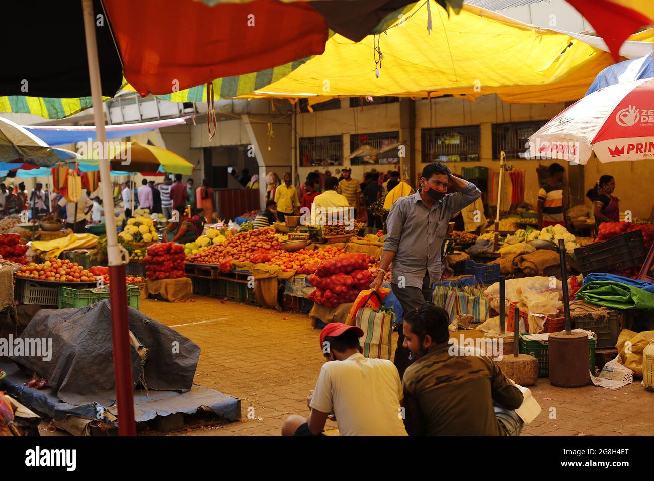 India goa fruit vegetable market hi-res stock photography and images ...