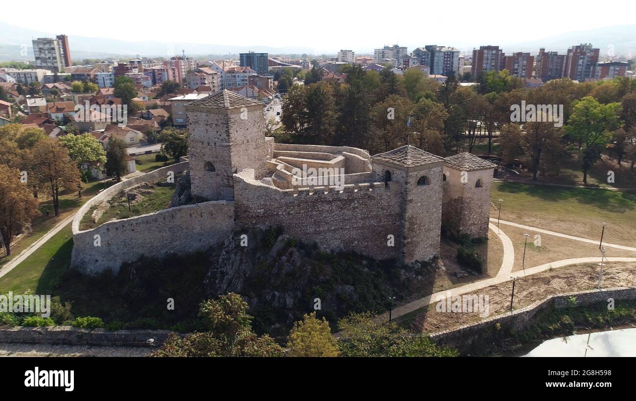 Small medieval fortress outside town Stock Photo - Alamy