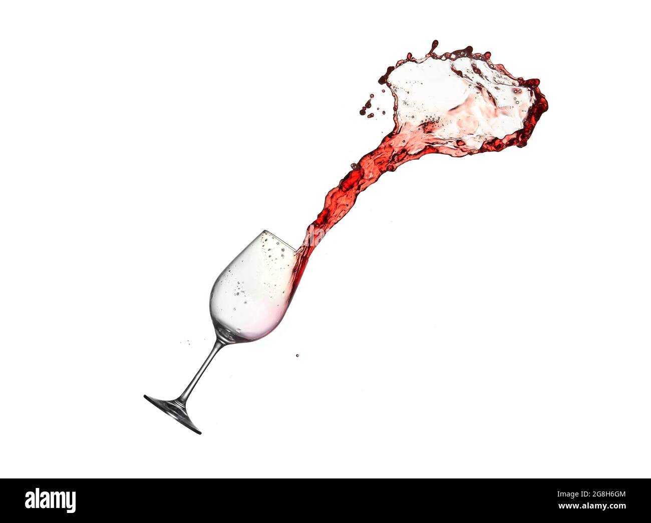 Wine splash with drops isolated on white Stock Photo - Alamy