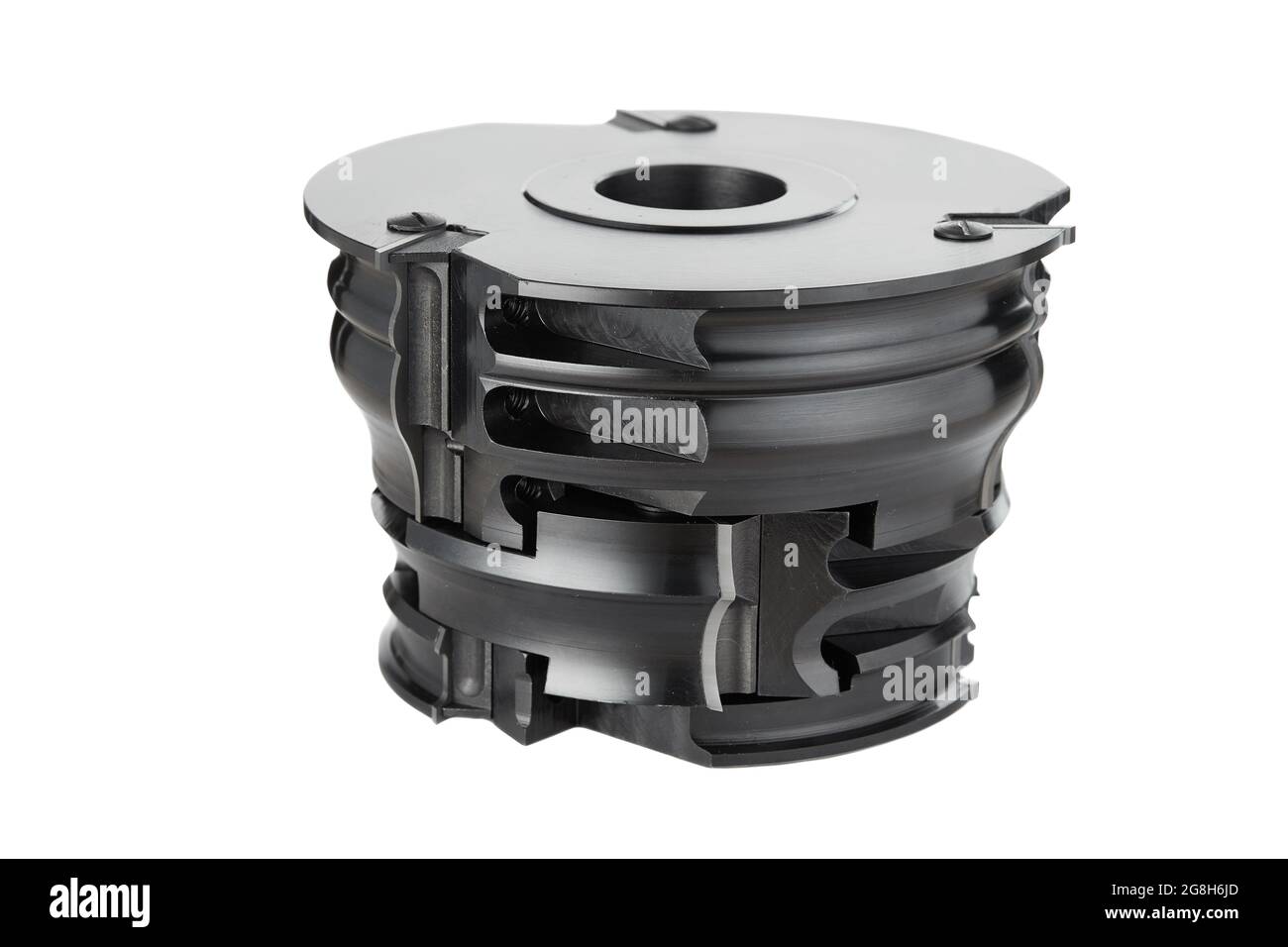 sharp milling cutter isolated on white background Stock Photo - Alamy