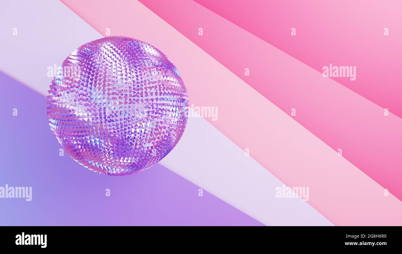 3D illustration of a sphere representing global market and space for ...