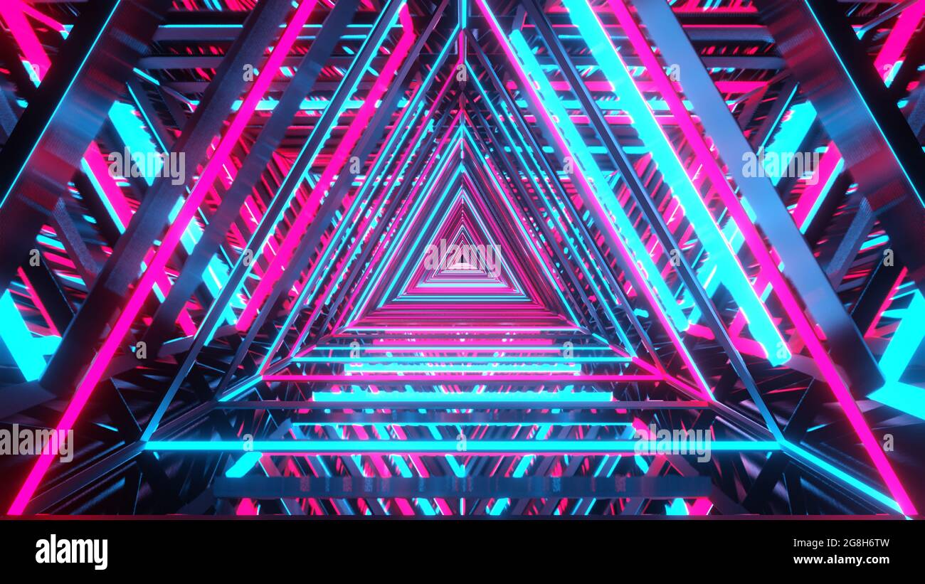 Futuristic party poster. 3D illustration Stock Photo - Alamy