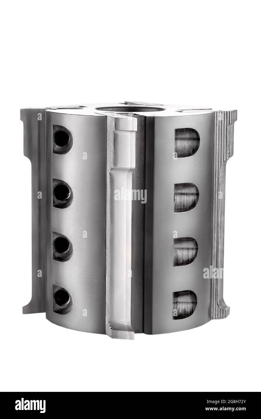 sharp milling cutter isolated on white background Stock Photo - Alamy