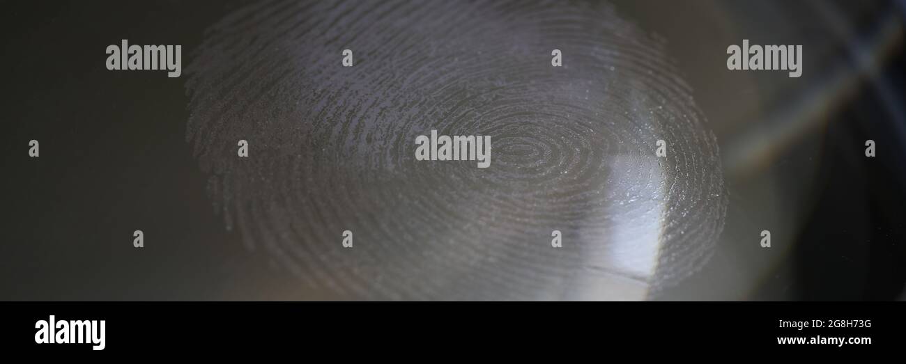 Thumb print up close glass hi-res stock photography and images - Alamy