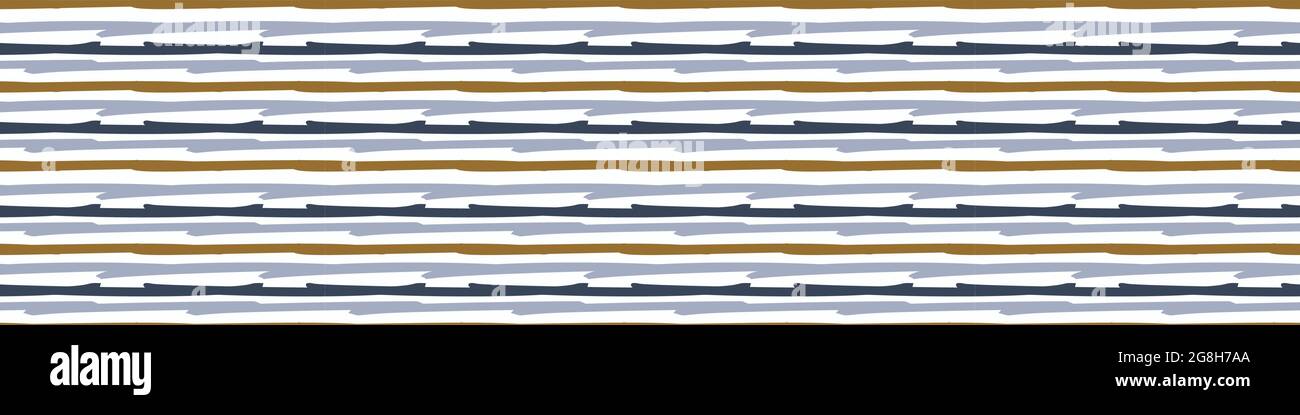 Masculine broken stripe seamless border pattern. Classic retro line ...