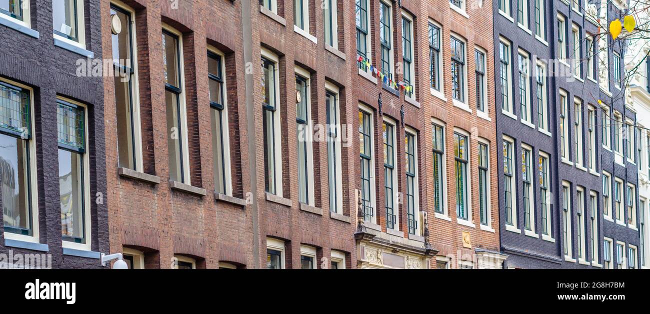 Typical Dutch architecture in Amsterdam, the Netherlands Stock Photo ...