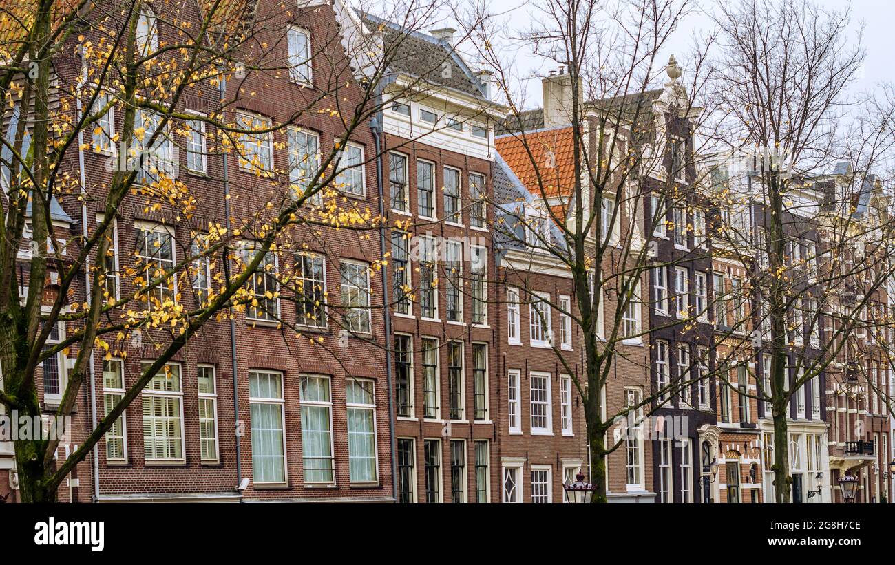 Typical Dutch architecture in Amsterdam, the Netherlands Stock Photo ...