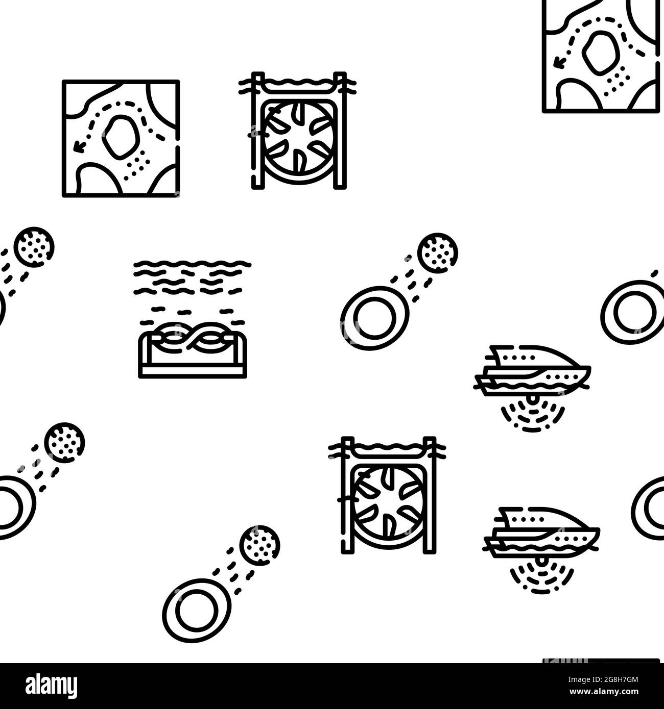 Tidal Power Plant Vector Seamless Pattern Stock Vector Image & Art - Alamy