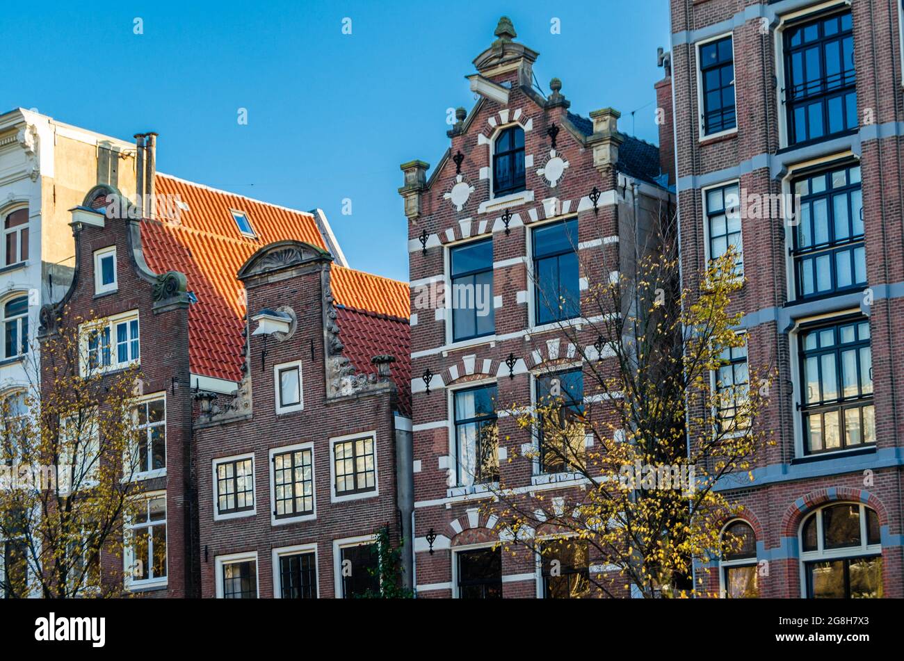 Typical Dutch architecture in Amsterdam, the Netherlands Stock Photo ...