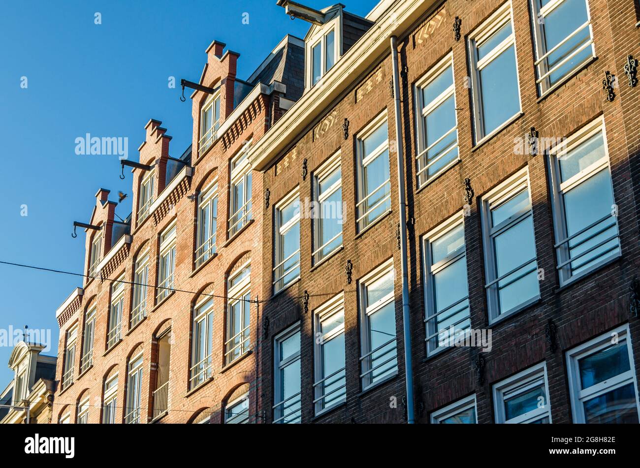 Typical Dutch architecture in Amsterdam, the Netherlands Stock Photo ...