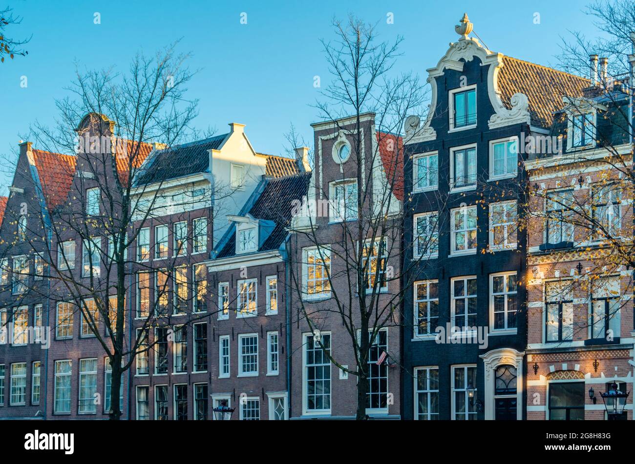 Typical Dutch architecture in Amsterdam, the Netherlands Stock Photo ...