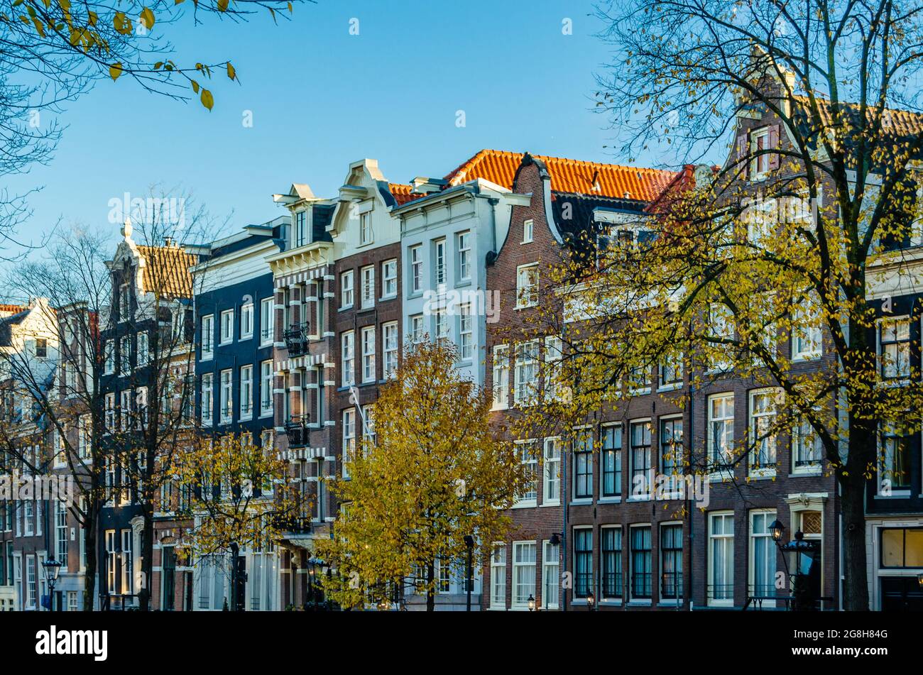 Typical Dutch architecture in Amsterdam, the Netherlands Stock Photo ...