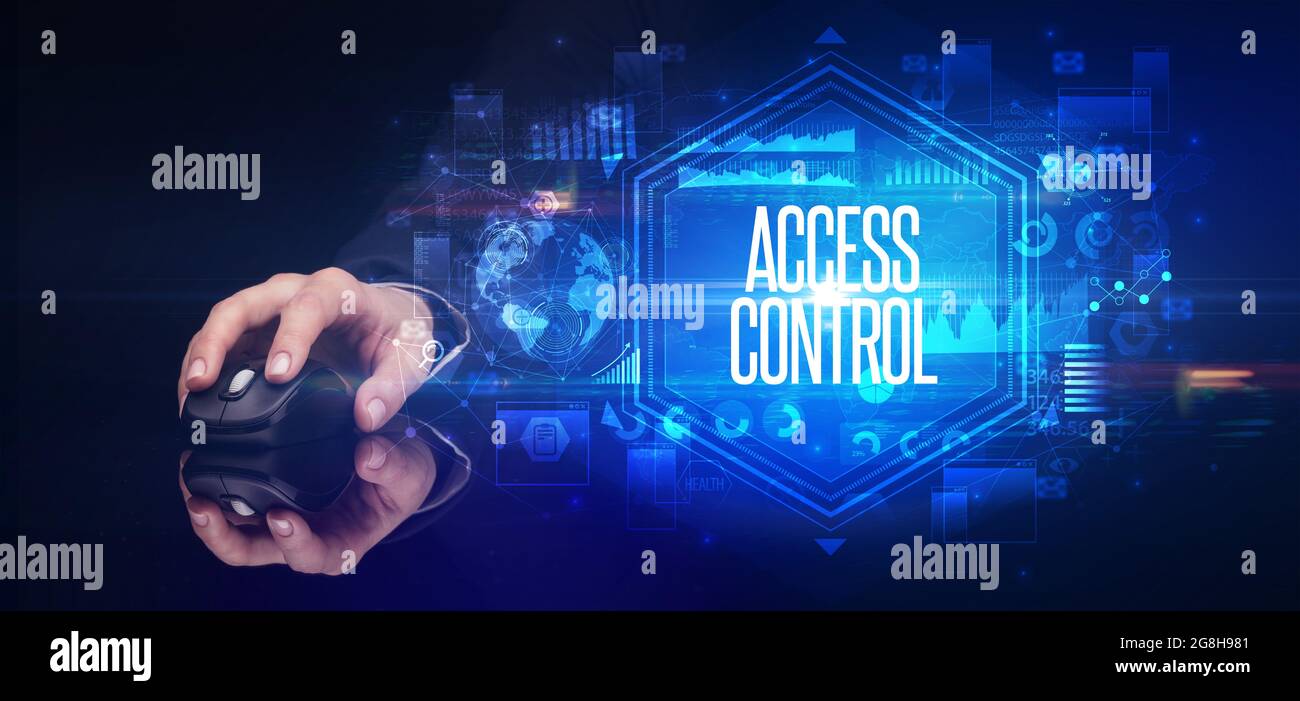 hand holding wireless peripheral, cyber security concept Stock Photo ...