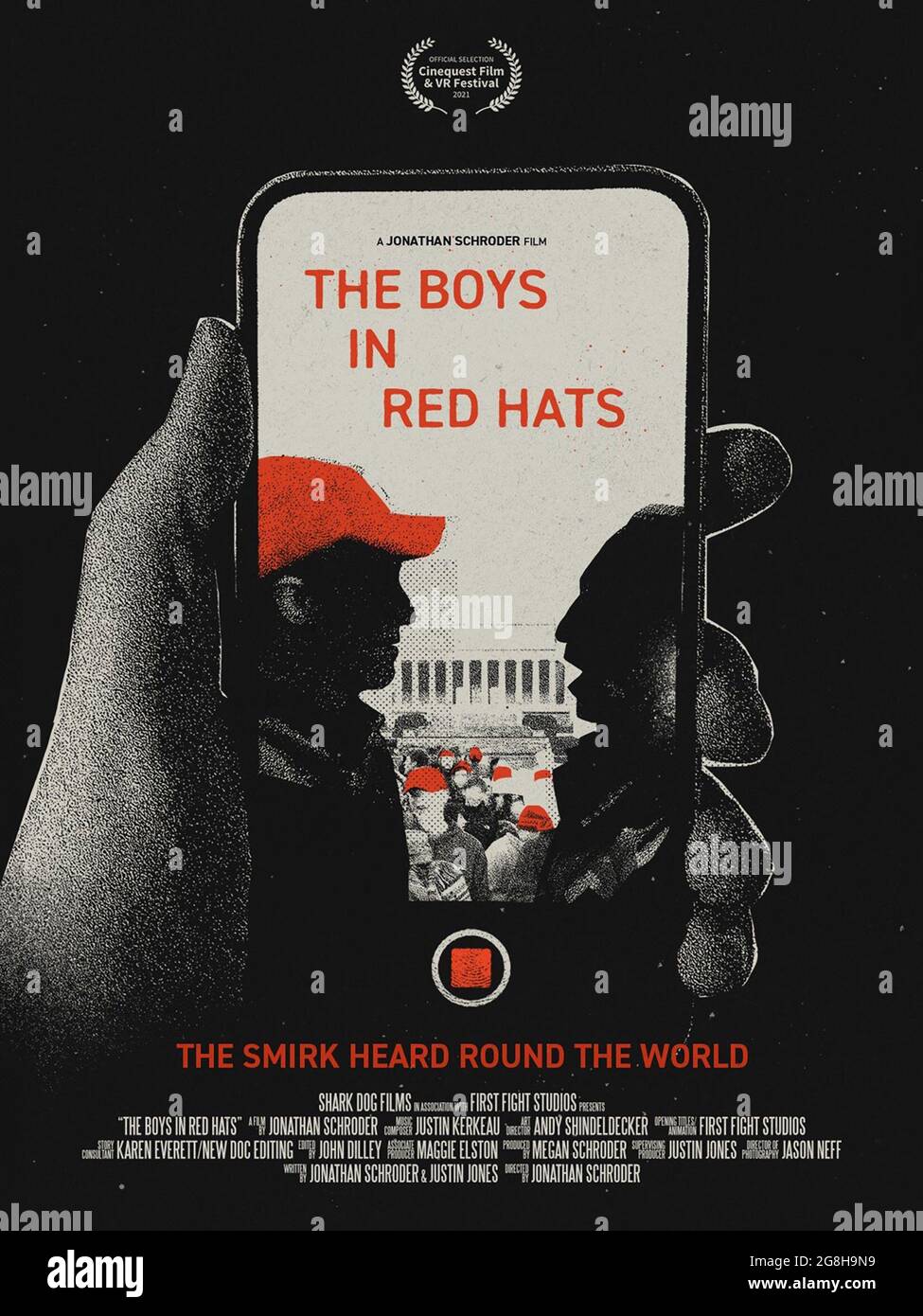 THE BOYS IN RED HATS, US poster, from left: Nick Sandmann, Nathan ...