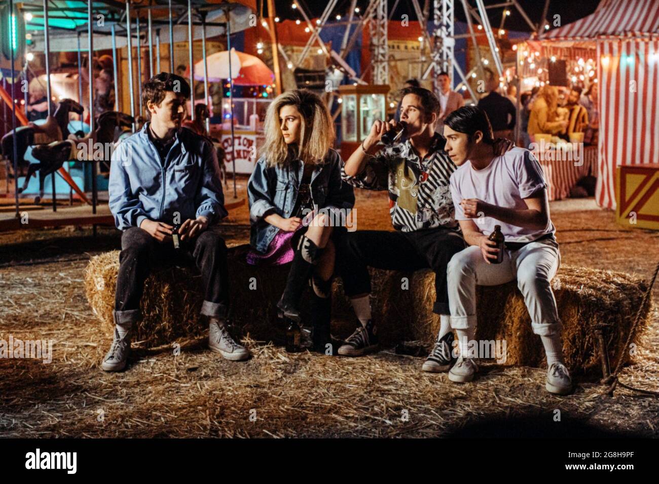 THE CALL, from left: Chester Rushing, Erin Sanders, Mike Manning ...