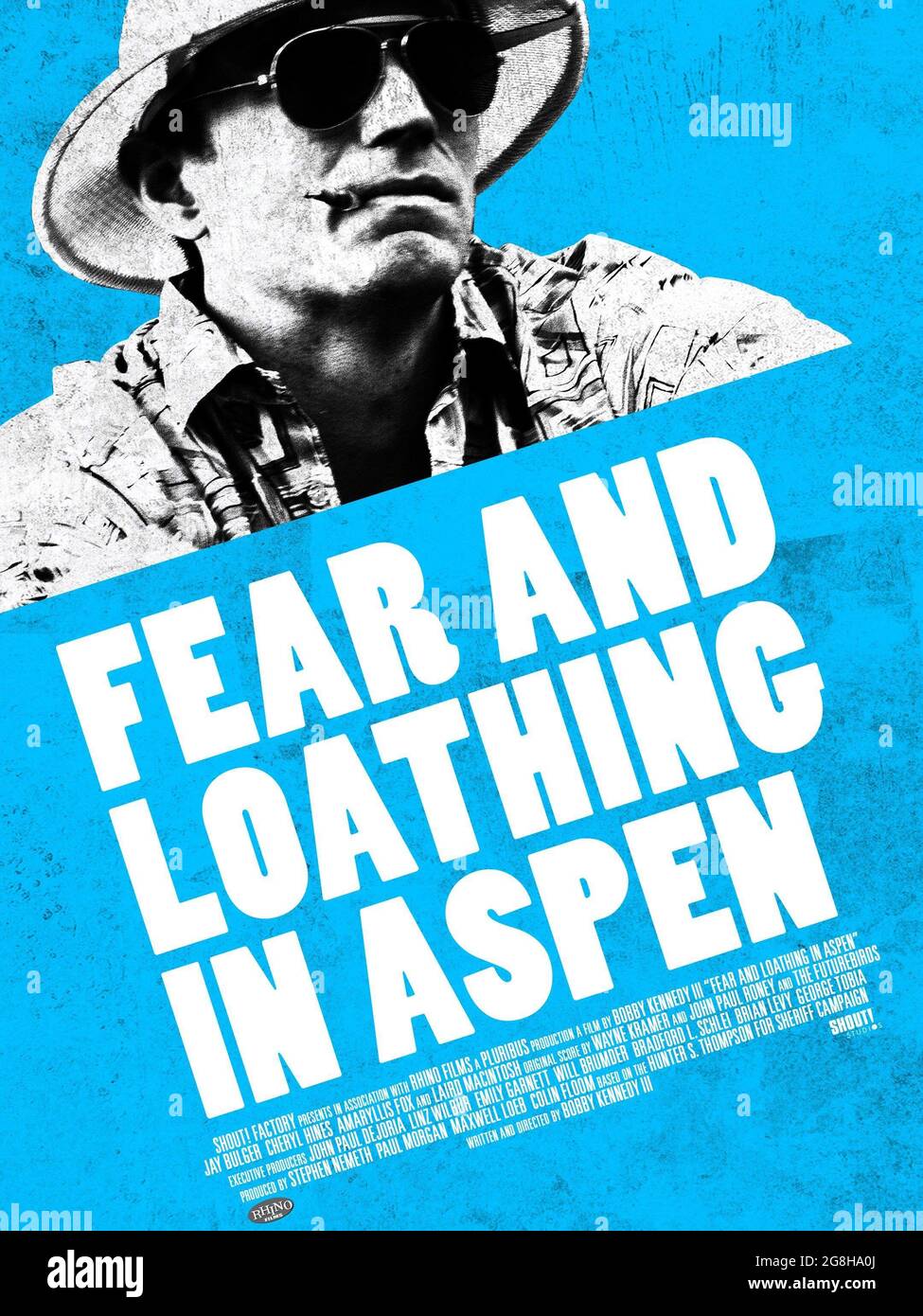 FEAR AND LOATHING IN ASPEN, poster, Jay Bulger, as Hunter S. Thompson ...