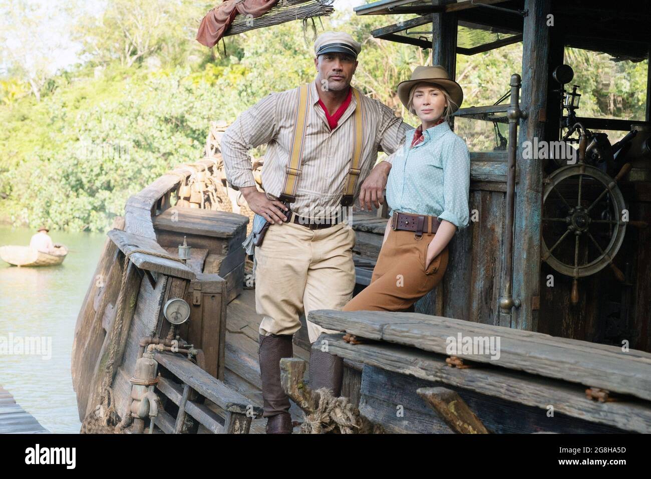 JUNGLE CRUISE, from left: Dwayne Johnson, Emily Blunt, 2021. © Walt ...