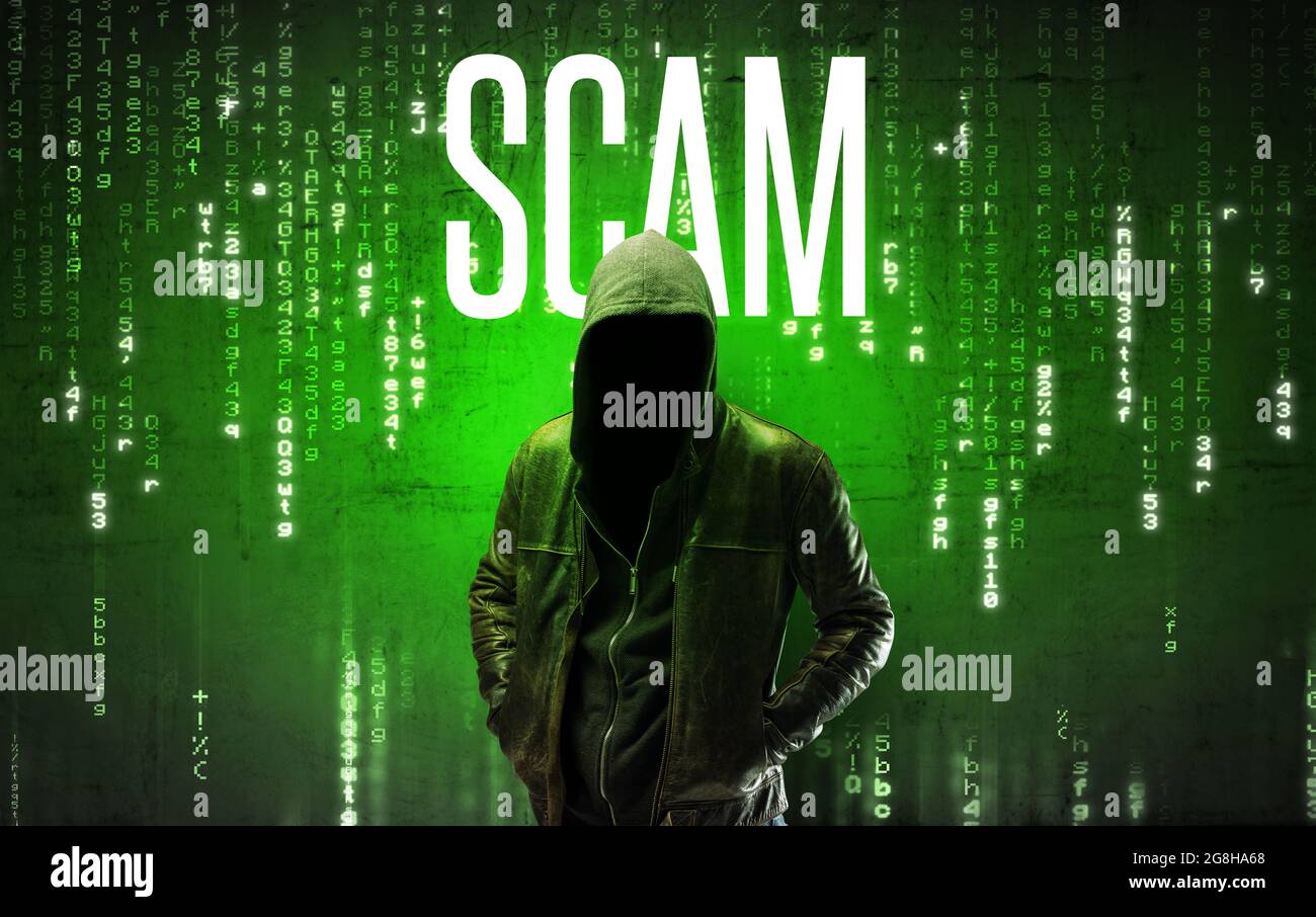 Faceless hacker with inscription concept Stock Photo - Alamy Faceless hacker with inscription concept Stock Photo - Alamy