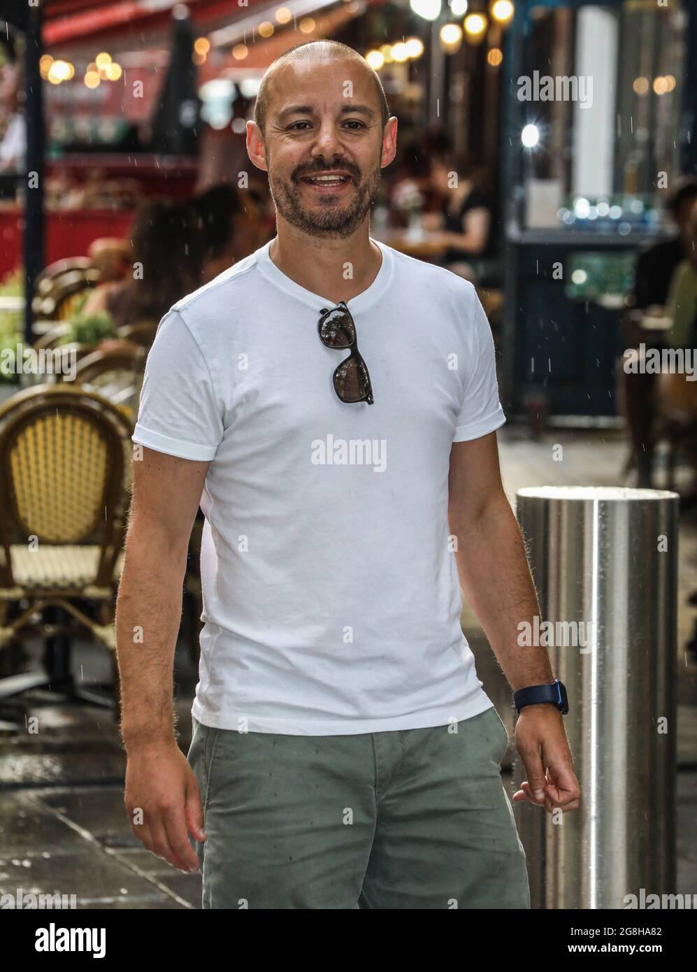 London, UK. 20th July, 2021. Jason King also known as JK is seen ...