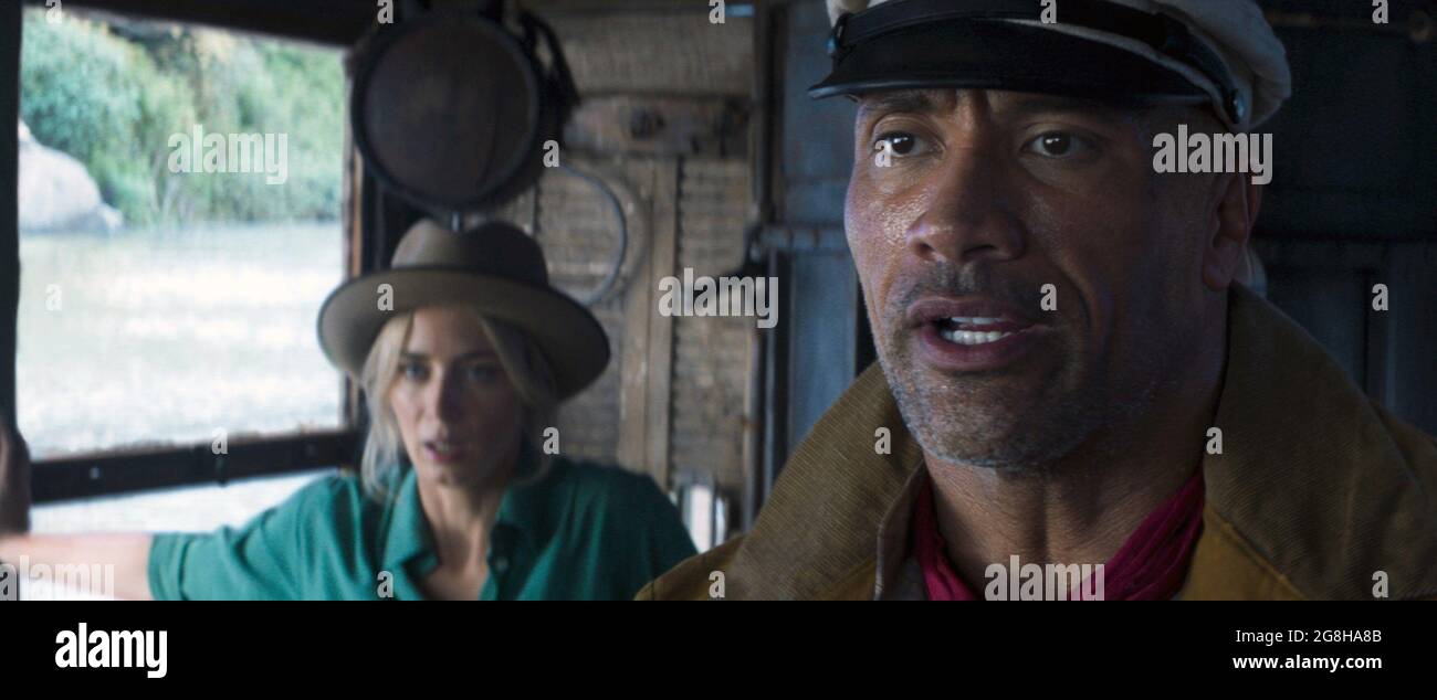 JUNGLE CRUISE, from left: Emily Blunt, Dwayne Johnson, 2021. © Walt ...