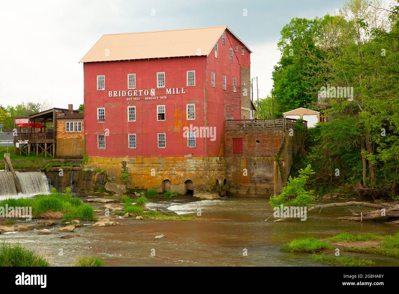 Bridgeton Grist Mill, Parke County, Indiana Stock Photo - Alamy