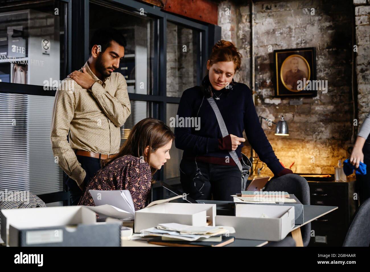 THE LAST LETTER FROM YOUR LOVER, from left: Nabhaan Rizwan, Felicity ...