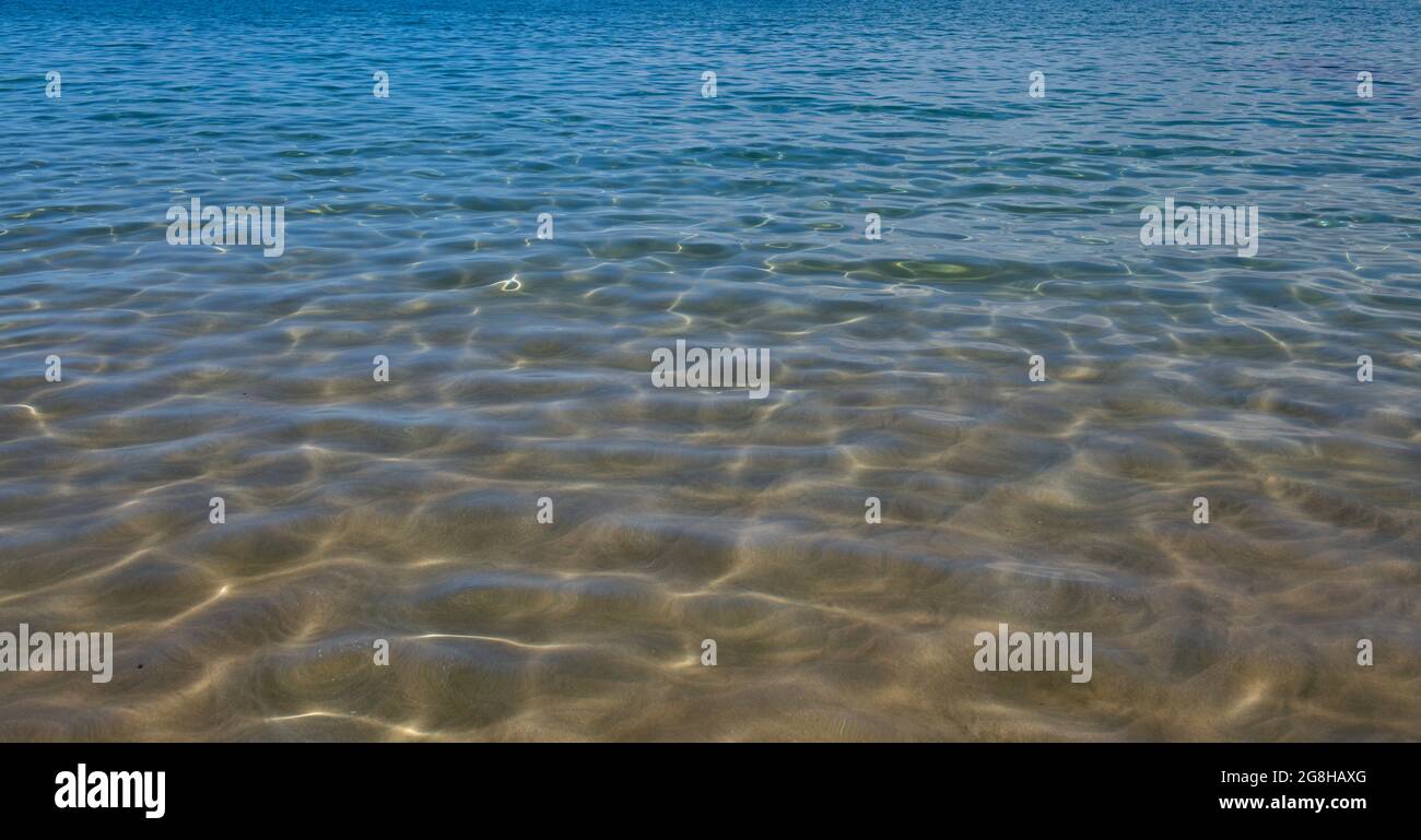 Calm sea water surface texture with splashes and waves. Abstract nature ...