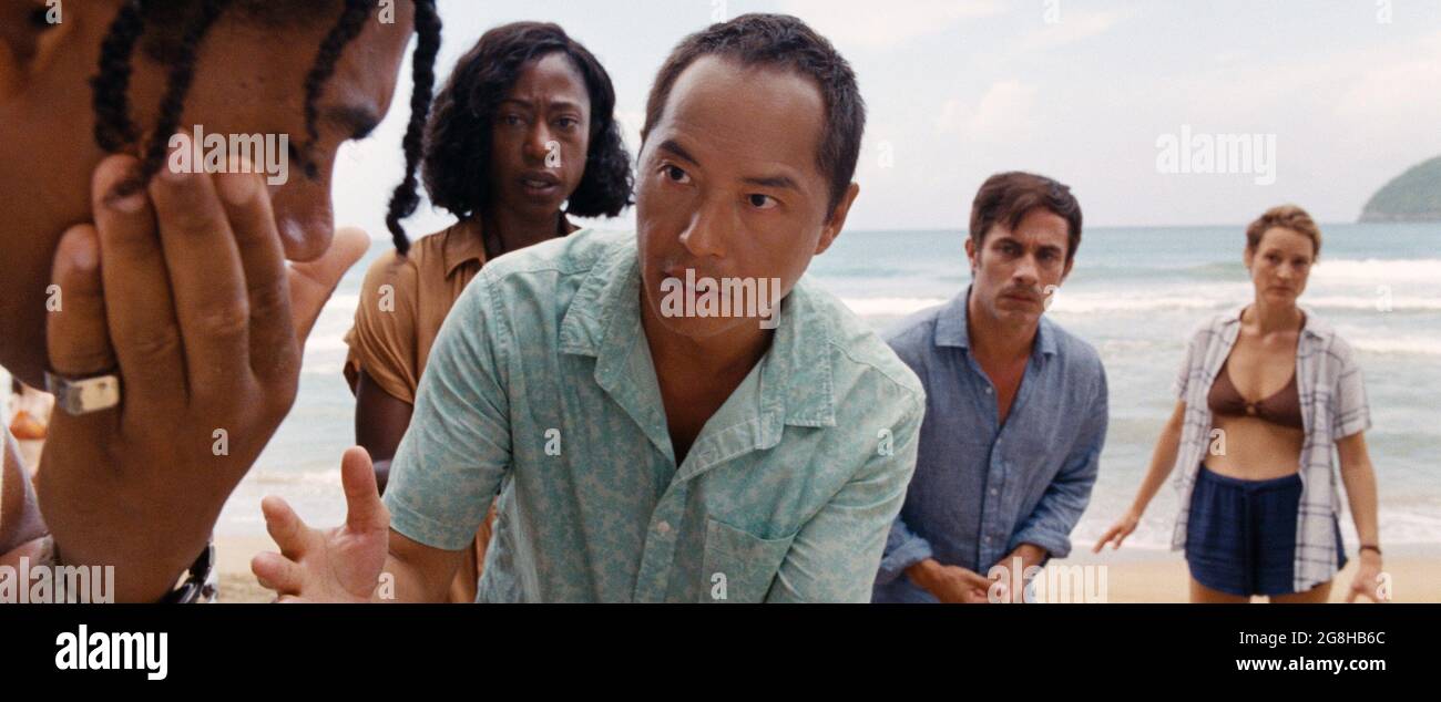 OLD, from left: Aaron Pierre, Nikki Amuka-Bird, Ken Leung, Gael García ...