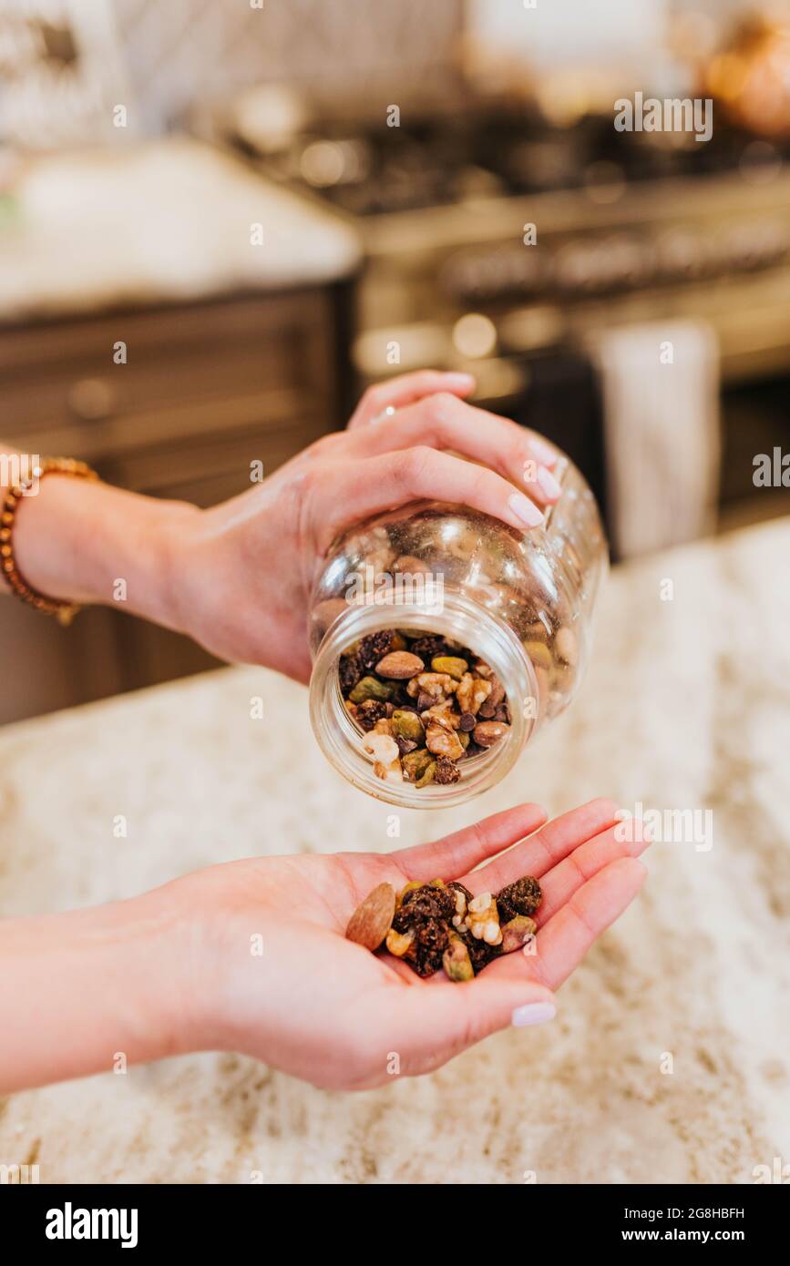 Nuts and seeds woman hi-res stock photography and images - Alamy