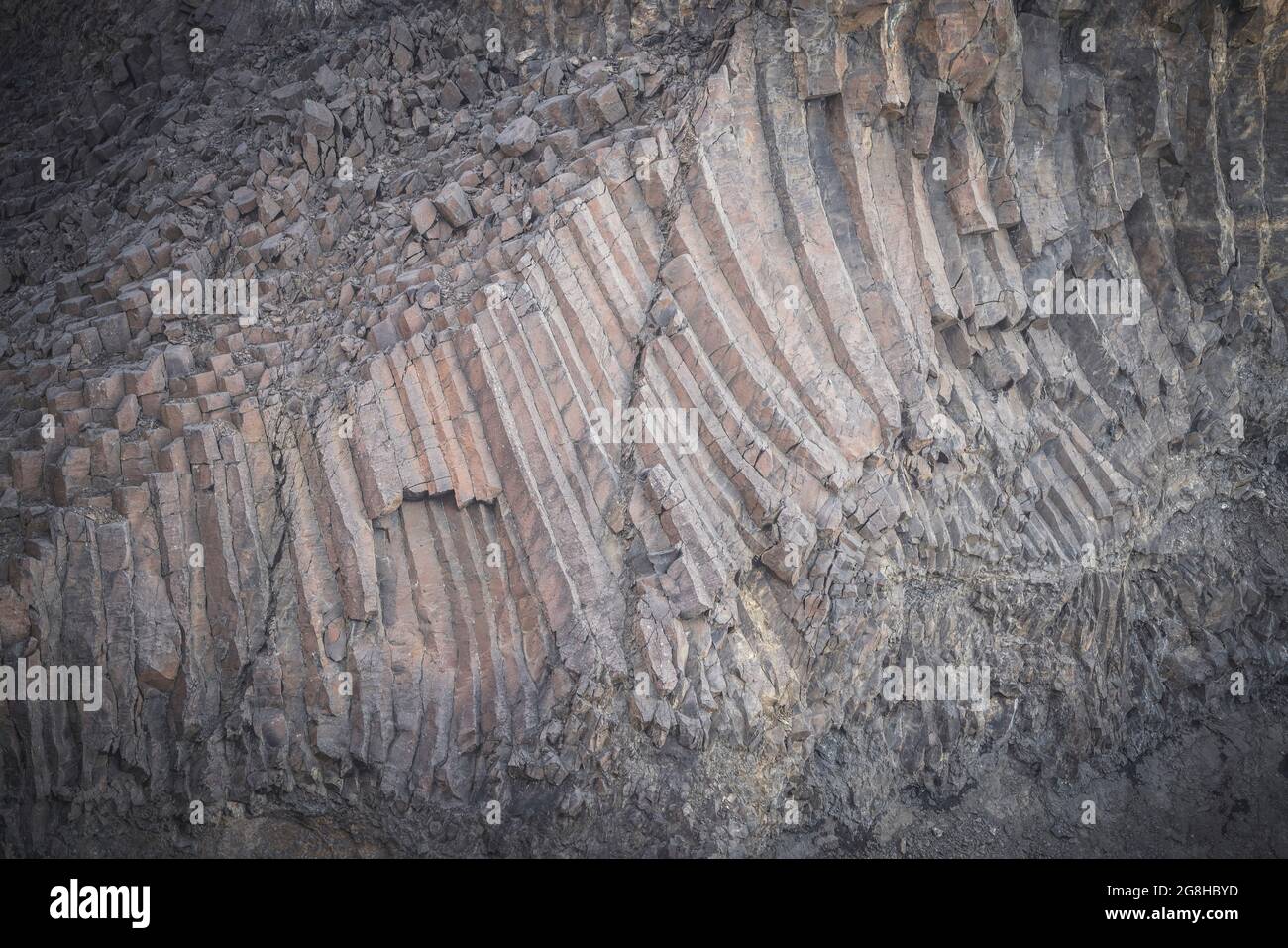 Columnar basalt columns hexagon geology geological hi-res stock ...