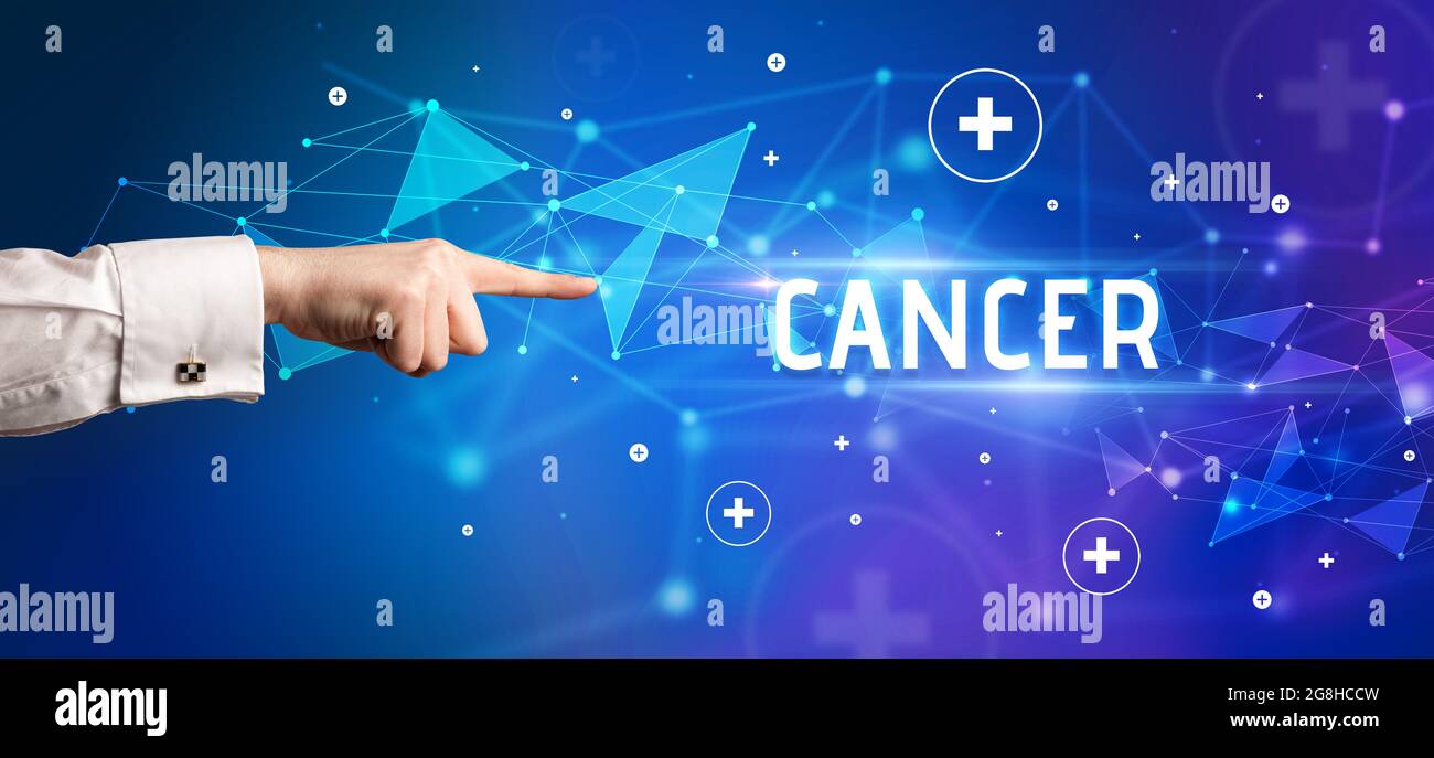 Close-Up of cropped hand pointing Stock Photo - Alamy