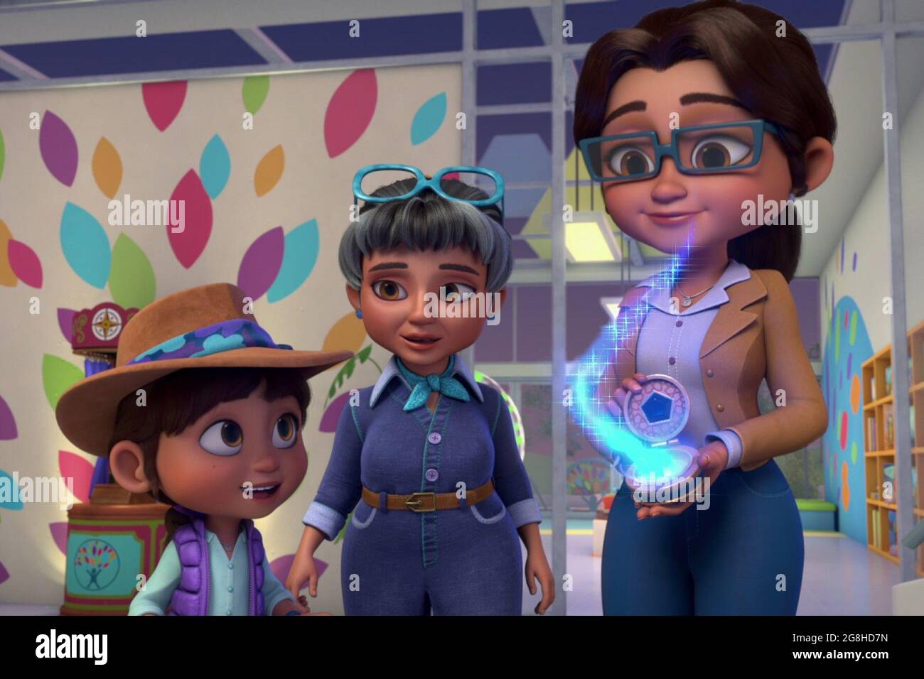 RIDLEY JONES, from left: Ridley Jones (voice: Iara Nemirovsky), Grandma ...