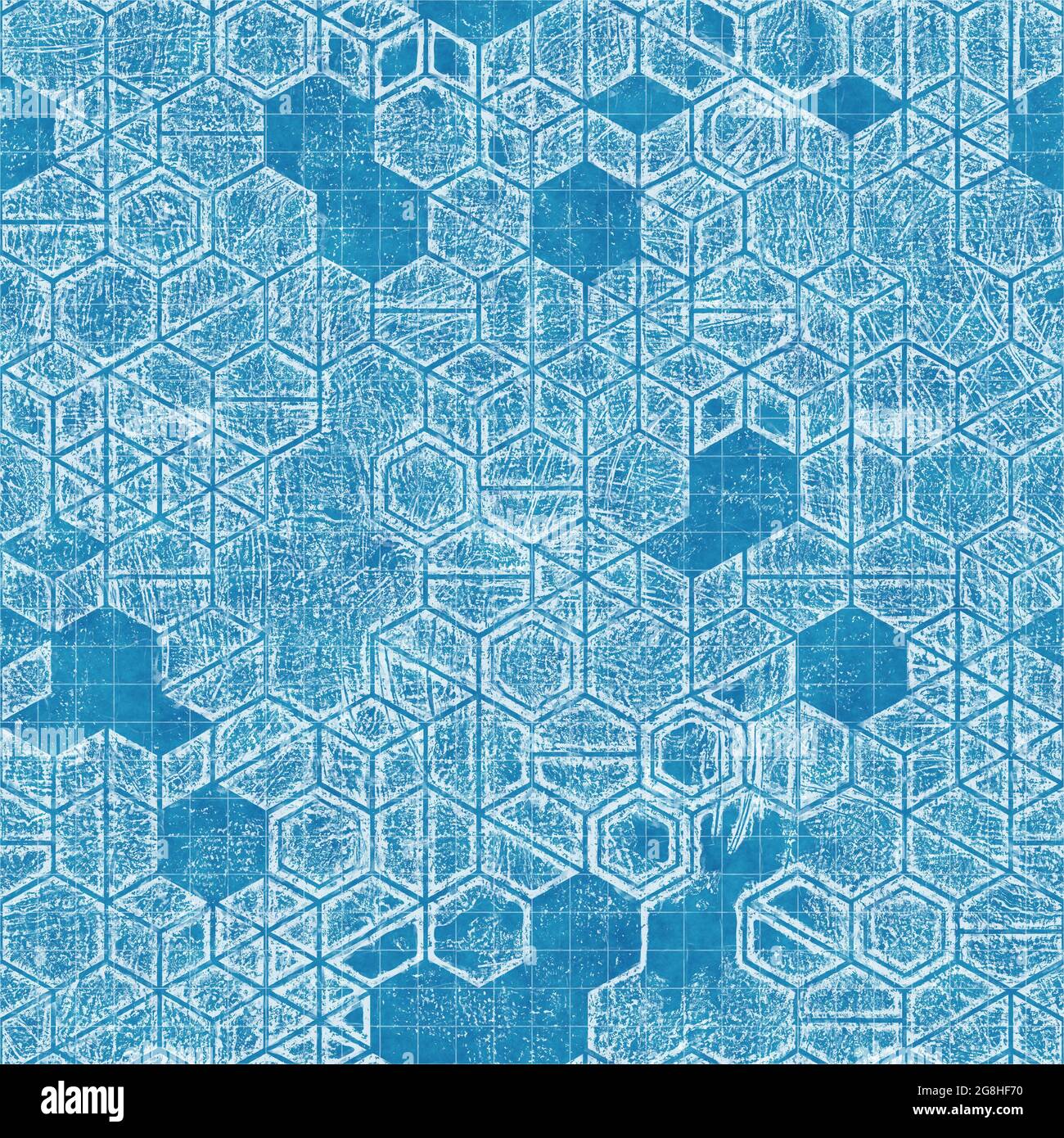 Seamless bright blue blueprint pattern for textile and print Stock ...