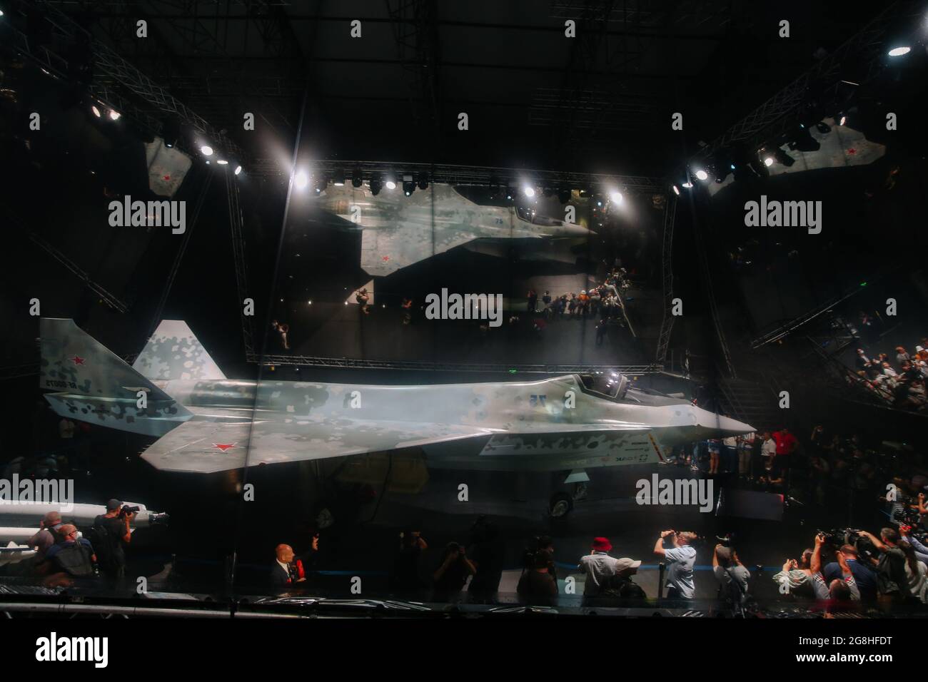 Moscow, Russia. 20th July, 2021. A prototype of the fifth-generation ...