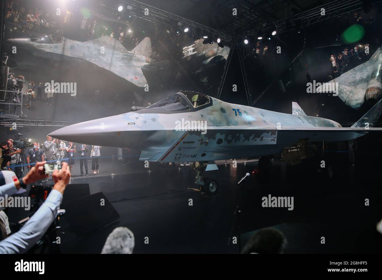 Moscow, Russia. 20th July, 2021. A prototype of the fifth-generation ...
