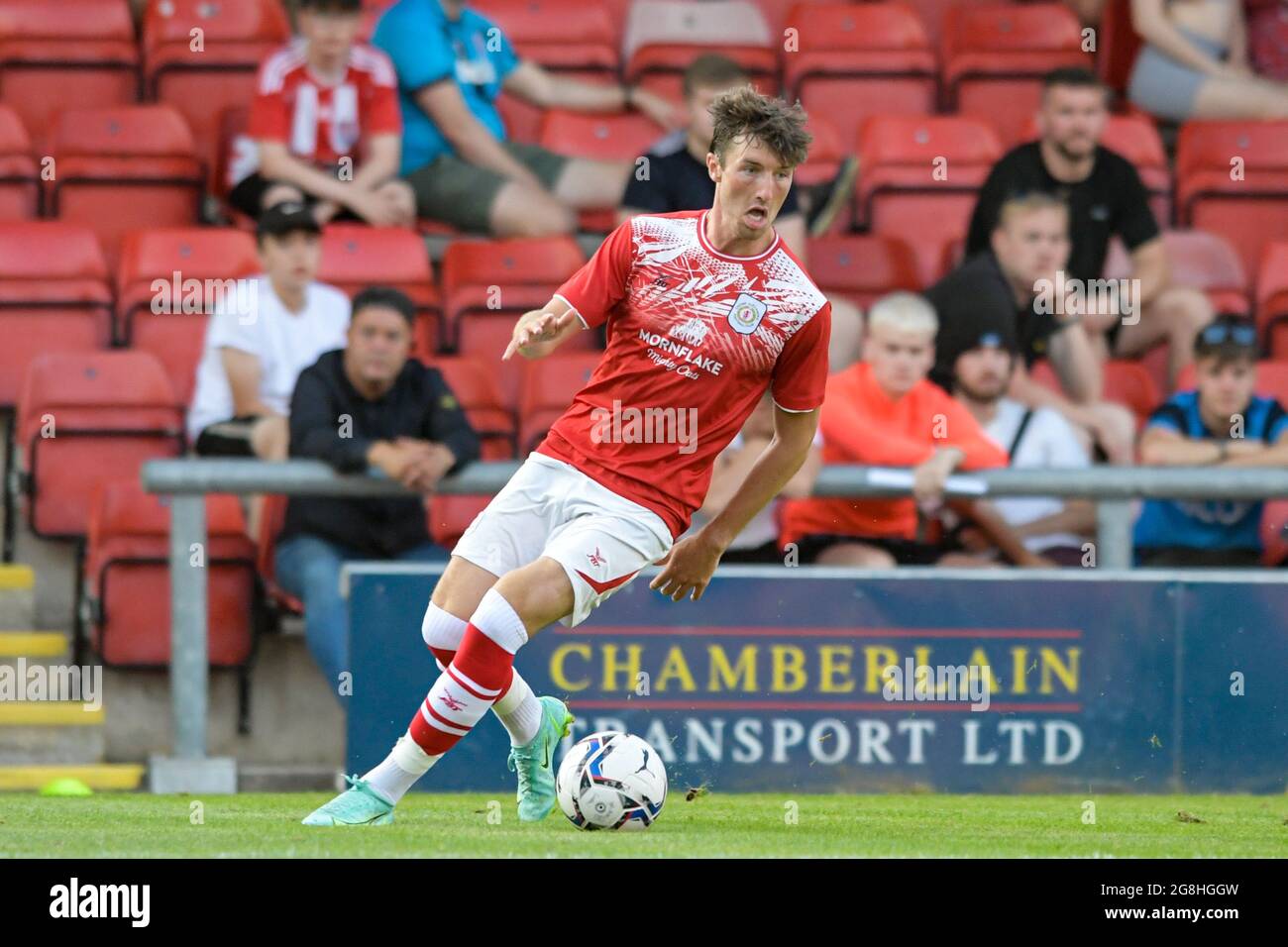 Christopher Long #9 of Crewe Alexandra with the ball Stock Photo - Alamy