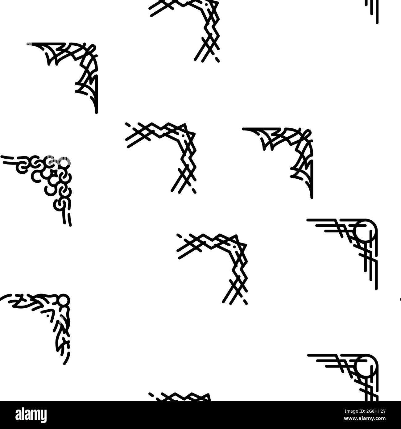 Corner Decoration Vector Seamless Pattern Stock Vector Image & Art - Alamy