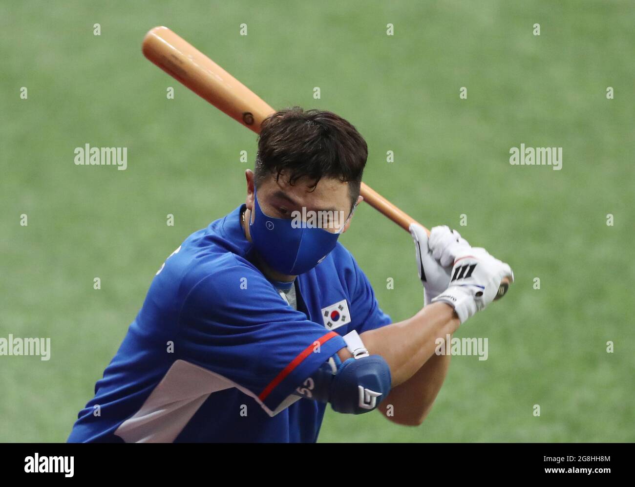21st July, 2021. S. Korean Olympic baseball squad Choi Joo-hwan of the South Korean baseball ...