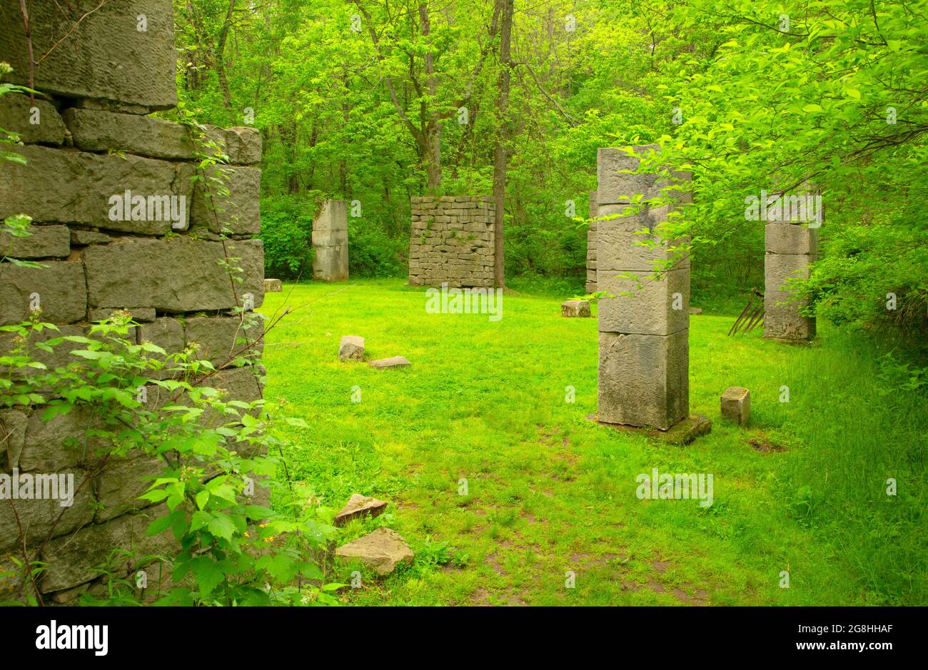 Peden Farm Site, McCormick's Creek State Park, Indiana Stock Photo - Alamy