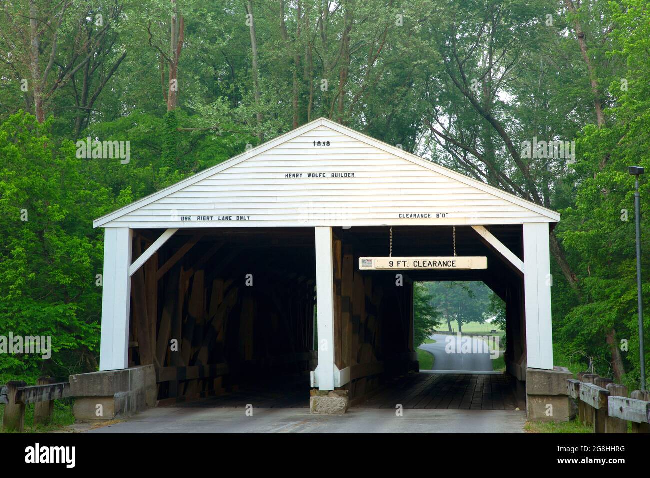 Ramp Creek Covered Bridge, Brown County State Park, Indiana Stock Photo ...