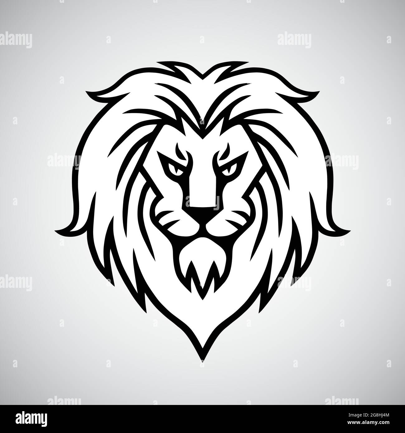 Lion Head Logo Template Design Stock Vector Image & Art - Alamy