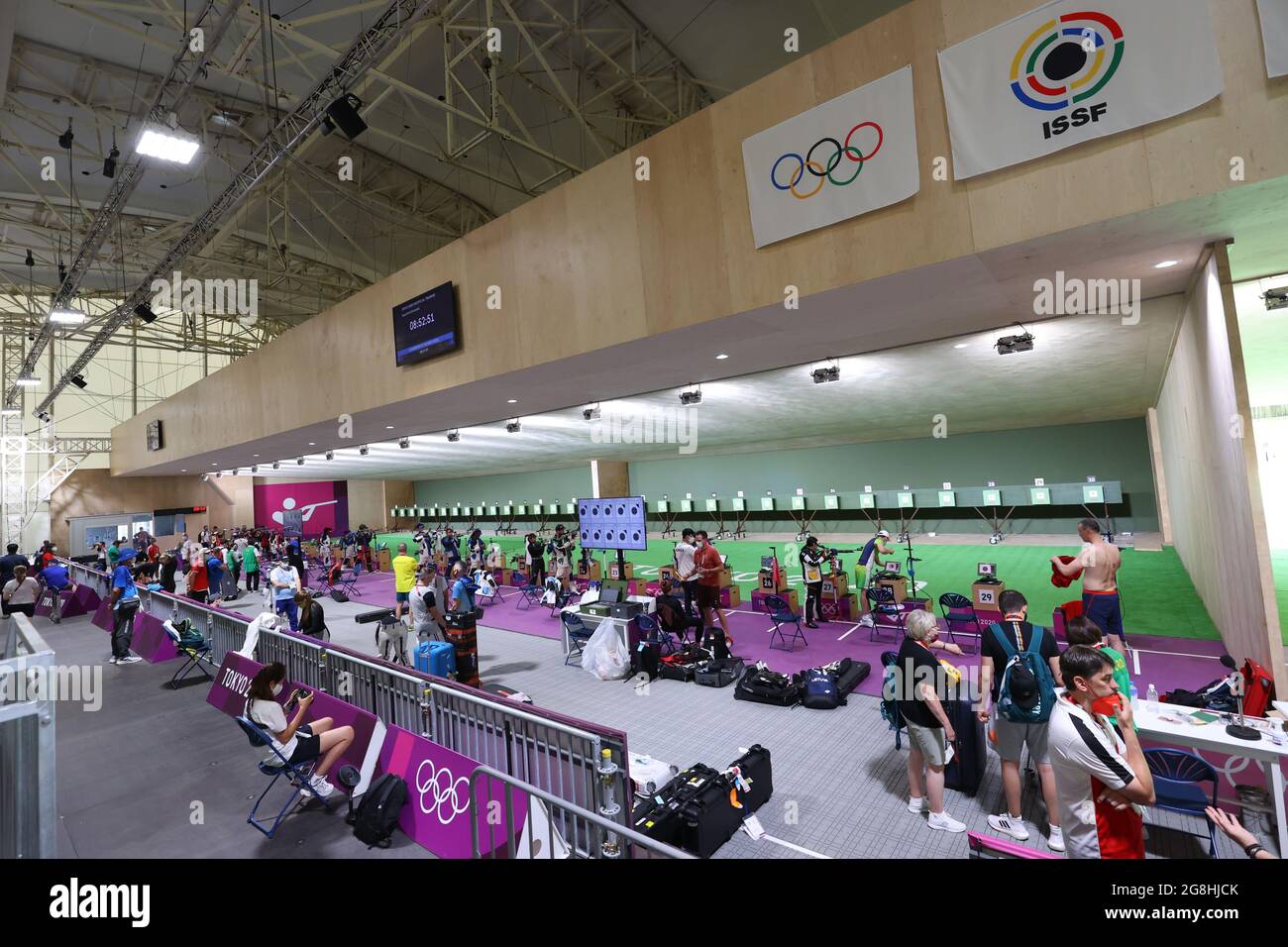 Tokyo, Japan. 21st July, 2021. General view of the Asaka Shooting Range ...