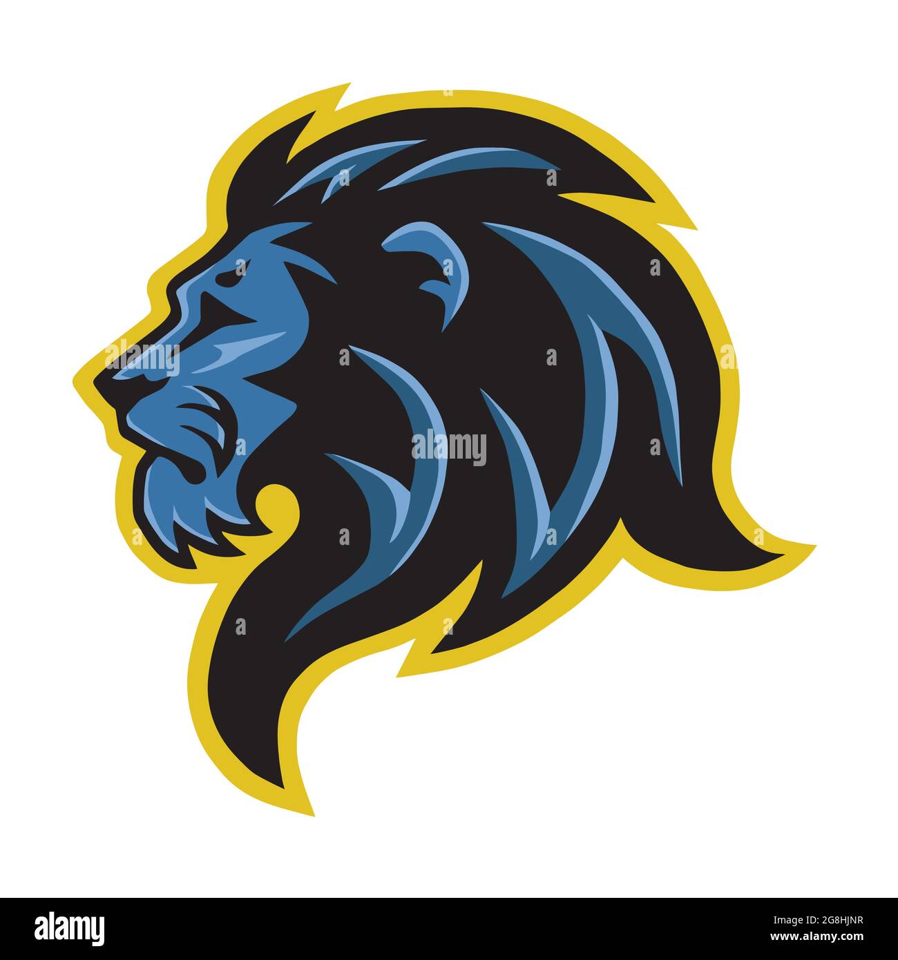 Lion Head Logo Mascot Stock Vector Image & Art - Alamy