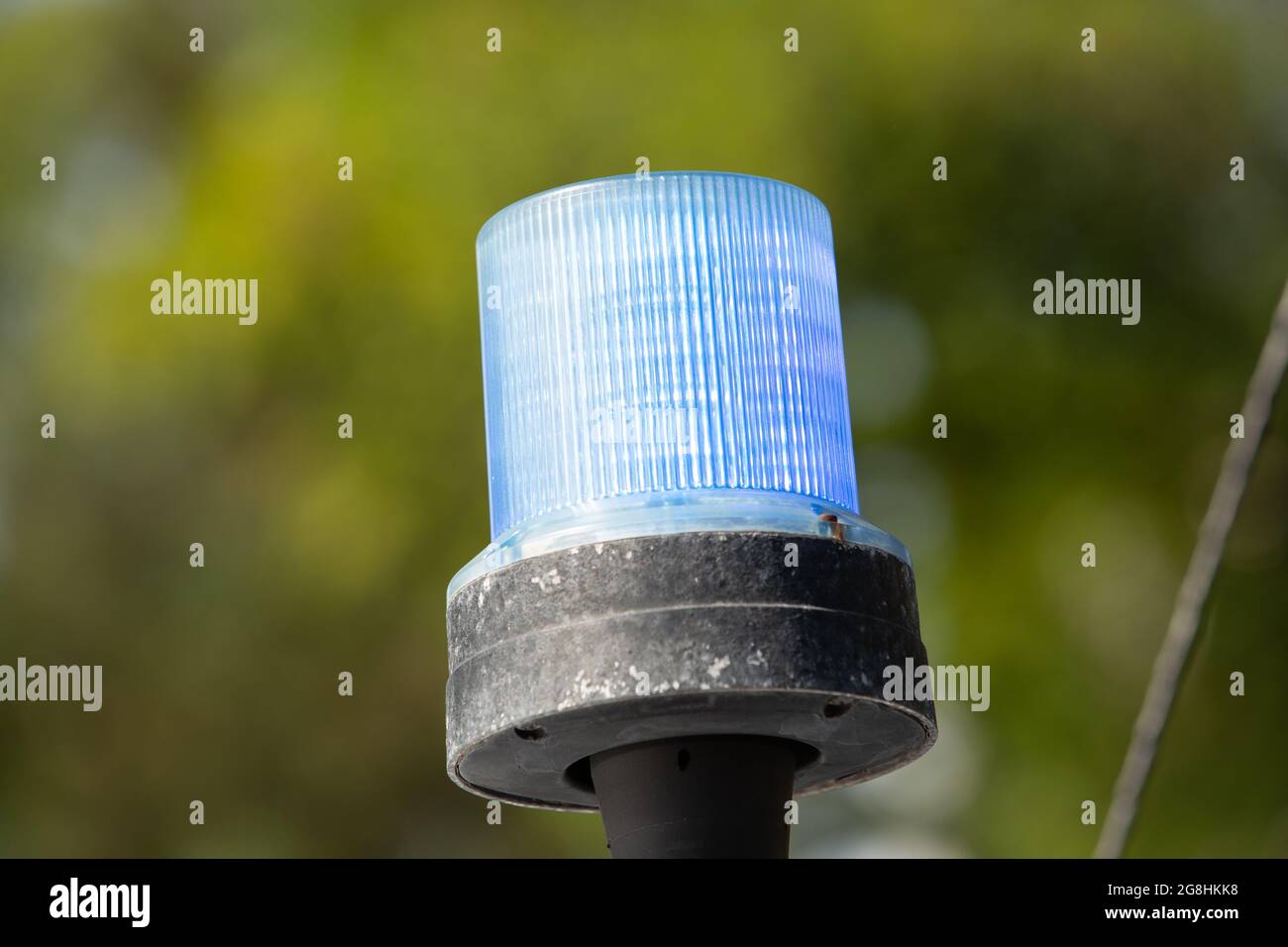 Polizeiwagen im Einsatz mit Blaulicht. (Photo by Alexander Pohl/Sipa ...
