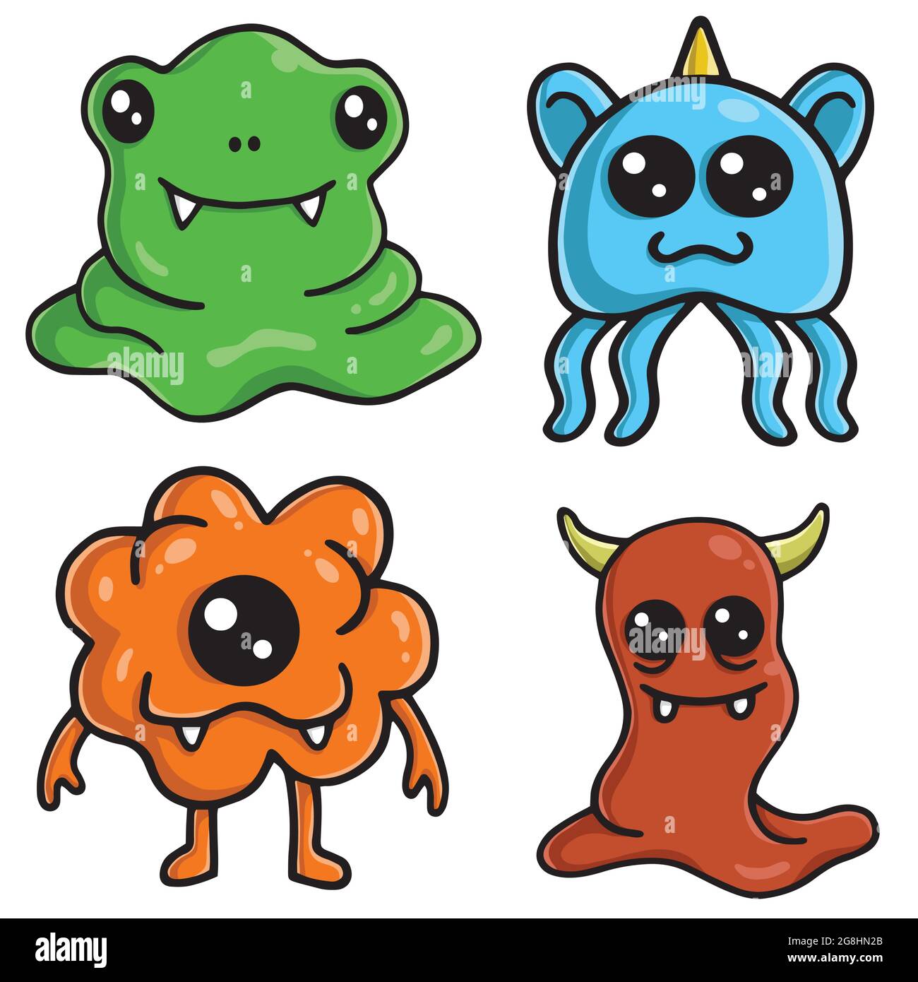 How To Draw Cute Cartoon Monsters