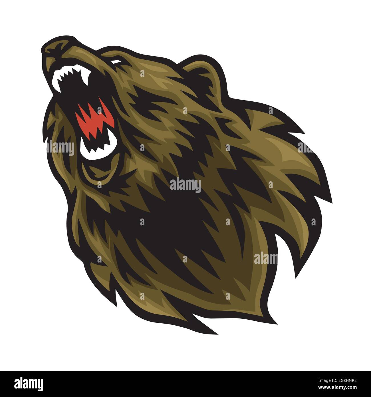 Angry bear logo hi-res stock photography and images - Alamy