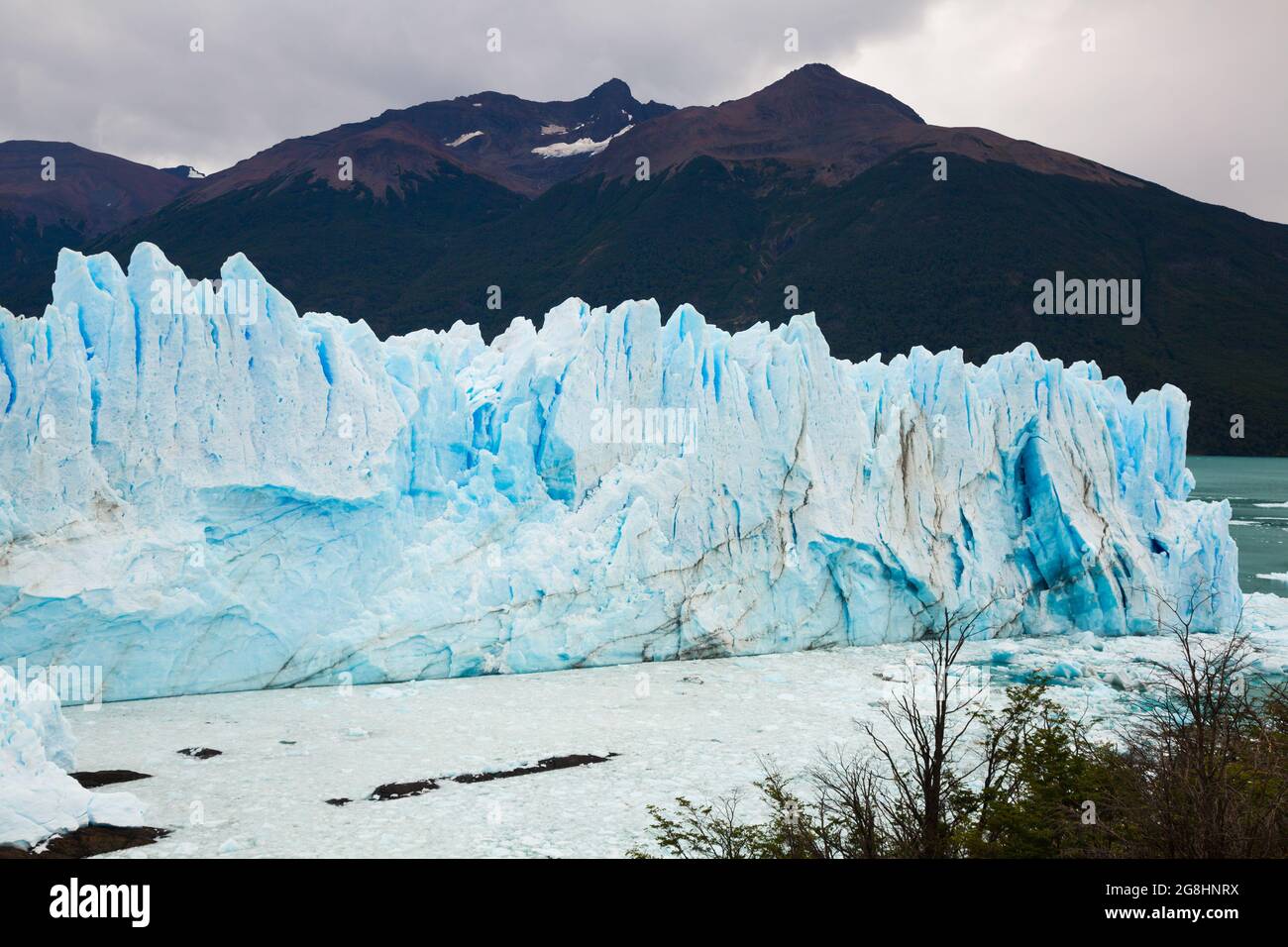 Glacier Perito Moreno and mountains Stock Photo - Alamy