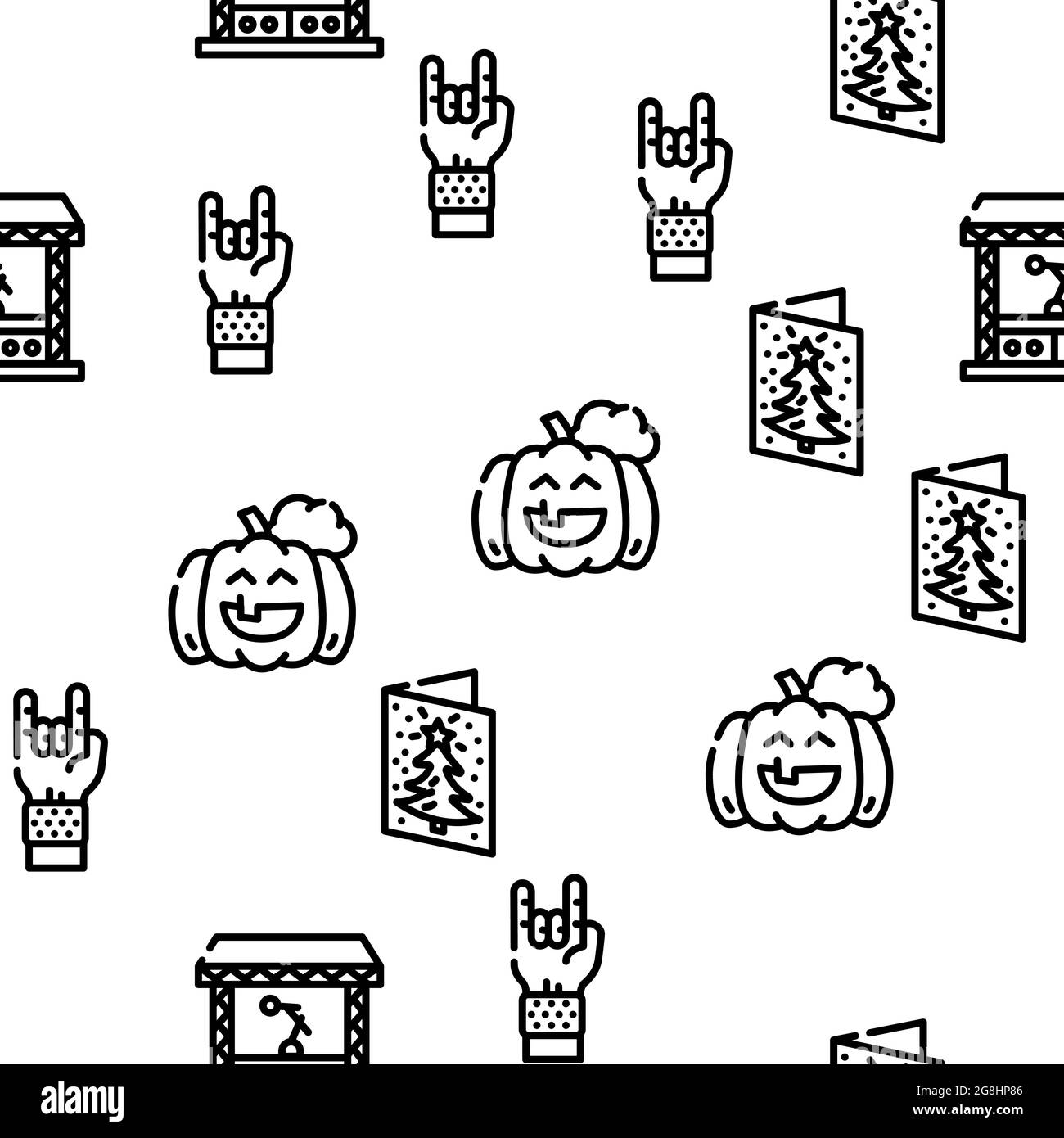 Events And Festival Vector Seamless Pattern Stock Vector Image & Art ...